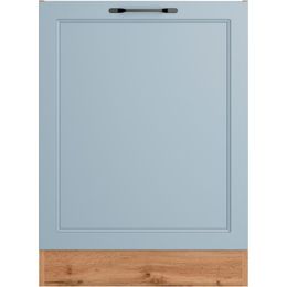 KOCHSTATION Unterschrank &raquo;KS-Lana&laquo; Breite 60 cm matt hellblau/wotaneiche wotaneiche