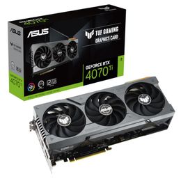 ASUS Grafikkarte &raquo;TUF-RTX4070TI-12G-GAMING&laquo; 12 GB GDDR6X schwarz 3.25-Slot-Design: massive Lamellenanordnung, optimiert f&uuml;r den Luftstrom der drei...