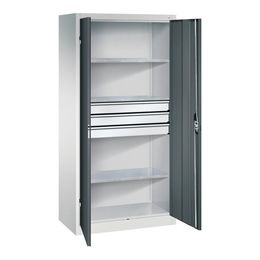 C+P Werkzeugschrank mit Schubladen Acurado, 1950x930x500mm, 7035/7016 ; C + P Möbelsysteme (8921-5030|S10228)