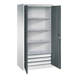 C+P Werkzeugschrank mit Schubladen Acurado, 1950x930x600mm, 7035/7016 ; C + P Möbelsysteme (8922-503|S10153)