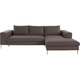 OTTO products Polsterecke »Finnja, softer, legerer Sitzkomfort, bequem, zeitloses Design, L-Form« braun 0