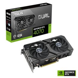 ASUS Grafikkarte »DUAL-RTX4070-12G-EVO« 12 GB GDDR6X schwarz Lüfter mit Doppelkugellager