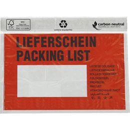 ratioform Dokumententasche, mit FSC -Zertifizierung, VE 250 Stk, f&uuml;r DIN C6, mit Aufdruck ''Lieferschein''