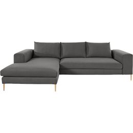OTTO products Polsterecke &raquo;Finnja, softer, legerer Sitzkomfort, bequem, zeitloses Design, L-Form&laquo; grau Luxus-Microfaser: aus recycleten Textilien (100