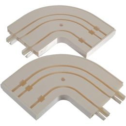 Liedeco Rundbogen 3 l&auml;ufig-l&auml;ufig Fixma&szlig; wei&szlig; wei&szlig;