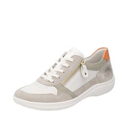 Remonte Sneaker Damen Größe 44 kitt / dunkelbeige / dunkelorange / weiß
