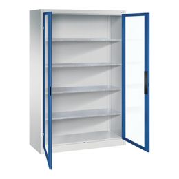 C+P Werkzeugschrank Acurado, 1950x1200x500mm, 7035/5010 ; C + P Möbelsysteme (8931-055|S10370)