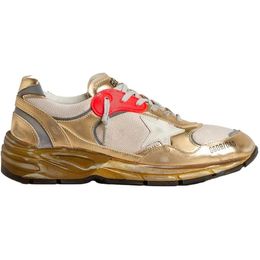 Golden Goose Deluxe Brand Golden Goose Low-Top Sneaker - Dames Running Dad Sneaker Metallic - Gr. 39 (EU) - in Gr&uuml;n - f&uuml;r Damen