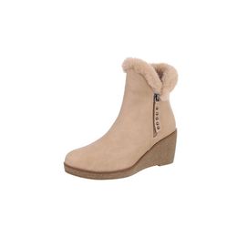 Ital-Design Stiefelette Damen Gr&ouml;&szlig;e 39 beige Winterschuhe