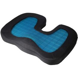 Technaxx Sitzauflage &raquo;Lifenaxx Sitzkissen LX-014&laquo; Viskoelastischer Schaum mit Memory-Effekt und k&uuml;hlender Geleinlage blau/schwarz