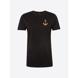 MT Men T-Shirt 'Captain' Herren Gr&ouml;&szlig;e XXL gold / schwarz
