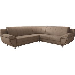 Trendmanufaktur Ecksofa »Rondo II, zeitlos & elegant, bequeme Armlehnen, L-Form« wahlweise mit Federkern, wahlweise mit Bettfunktion, B/T 267/247cm...