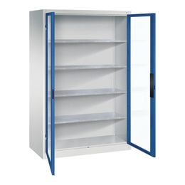 C+P Werkzeugschrank Acurado, 1950x1200x600mm, 7035/5010 ; C + P Möbelsysteme (8932-055|S10200)