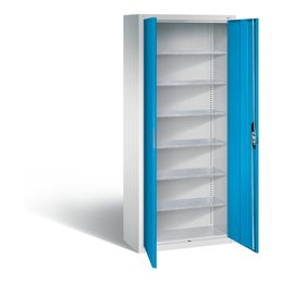 C+P Magazinschrank Serie 13, 1690x700x300mm, 7035/5012 ; C + P M&ouml;belsysteme (133413-20|S10214)