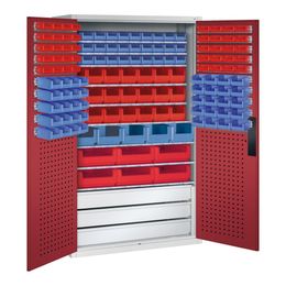 C+P Magazinschrank Serie 13, 1950x1100x535mm, 7035/3003 ; C + P M&ouml;belsysteme (130276-64|S10074)