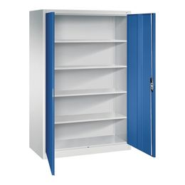C+P Büroschrank Acurado, 1950x1200x600mm, 7035/5010 ; C + P Möbelsysteme (9490-000|S10723)