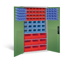C+P Magazinschrank Serie 13, 1950x1100x535mm, 7035/6011 ; C + P M&ouml;belsysteme (130276-65|S10108)