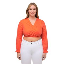 Ulla Popken Wickelbluse Damen Gr&ouml;&szlig;e 9XL/10XL dunkelorange