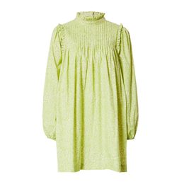 Karen Simonsen Karen By Simonsen Kleid 'Hemilia' Damen Gr&ouml;&szlig;e 38 limette / wei&szlig; Sommerkleid