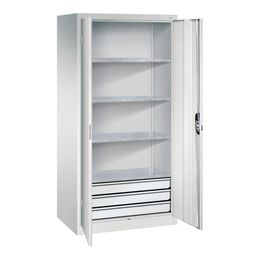 C+P Werkzeugschrank mit Schubladen Acurado, 1950x930x600mm, 7035/7035 ; C + P Möbelsysteme (8922-503|S10152)
