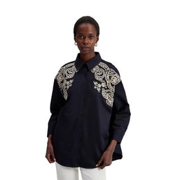 Touche Prive Bluse Damen Größe M schwarz / weiß