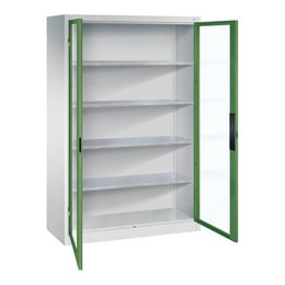 C+P Werkzeugschrank Acurado, 1950x1200x500mm, 7035/6011 ; C + P Möbelsysteme (8931-055|S10373)