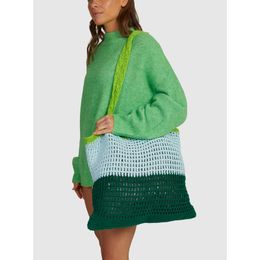 Roxy Strandtasche »High Fi Knit« Aquamarine Einheitsgröße Einheitsgröße Material: 100 % gehäkelte Baumwolle