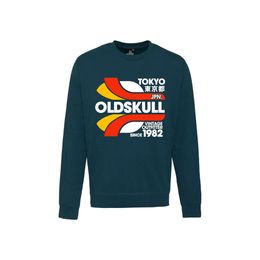 Oldskull Sweatshirt 'Retro Tokyopolis' male Green size S
