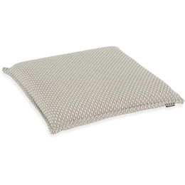HOCK H.O.C.K. Sitzauflage &raquo;Linocea&laquo; Outdoor Sitzkissen, 40x40x6cm, Stuhlkissen, salbei mint, gemustert beige,natur Obermaterial: 100% Polypropylen