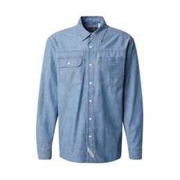 Levi's LEVI'S Hemd 'LS Auburn Worker' Herren Gr&ouml;&szlig;e S blue denim / rot / wei&szlig;