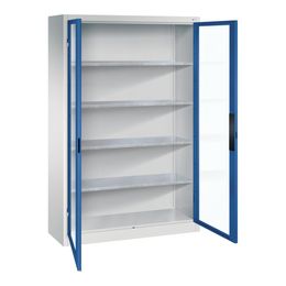 C+P Werkzeugschrank Acurado, 1950x1200x400mm, 7035/5010 ; C + P Möbelsysteme (8930-055|S10137)