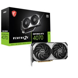MSI Grafikkarte »GeForce RTX 4070 VENTUS 2X E 12G OC« 12 GB GDDR6X silber