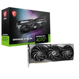 MSI Grafikkarte »GeForce RTX 4070 Ti GAMING X SLIM 12G« 12 GB GDDR6X weiß