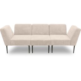 DOMO collection Sofa-Eckelement »700010 Lieferzeit nur 2 Wochen, auch einzeln stellbar« Modul - als Ecke oder Abschluss einsetzbar, Cord-Bezug creme