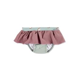 Sterntaler Badehose 'Regenbogen' M&auml;dchen Gr&ouml;&szlig;e 80 gr&uuml;n / altrosa