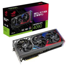 ASUS Grafikkarte &raquo;ROG-STRIX-RTX4090-O24G-GAMING&laquo; 24 GB GDDR6X schwarz Axial-Tech-L&uuml;fter f&uuml;r 23% h&ouml;heren Luftstrom