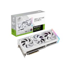 ASUS Grafikkarte &raquo;ROG-STRIX-RTX4090-24G-WHITE&laquo; 24 GB GDDR6X wei&szlig; 3,5-Slot-Design: Massive Lamellenanordnung, optimiert f&uuml;r den Luftstrom der drei...