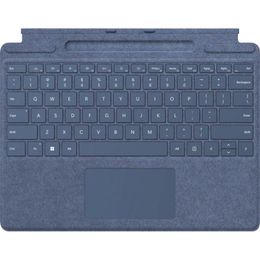 Microsoft Tastatur »Surface Pro Signature« (Funktionstasten Multimedia-Tasten Touchpad Windows-Sperrtaste) Saphir Kompatibilität: Surface Pro...