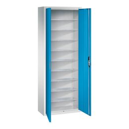 C+P Magazinschrank Serie 13, 1980x700x300mm, 7035/5012 ; C + P M&ouml;belsysteme (133113-20|S10324)