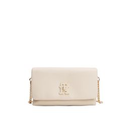 Tommy Hilfiger Umhängetasche »TH MODERN MINI CROSSOVER«, Damen Minibag, Crossbag, Clutch mit edlem TH-Logoemblem beige
