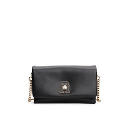 Tommy Hilfiger Umhängetasche »TH MODERN MINI CROSSOVER«, Damen Minibag, Crossbag, Clutch mit edlem TH-Logoemblem schwarz