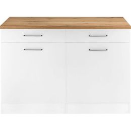 KOCHSTATION Unterschrank &raquo;KS-Kehl&laquo; Breite 120 cm wei&szlig; MDF