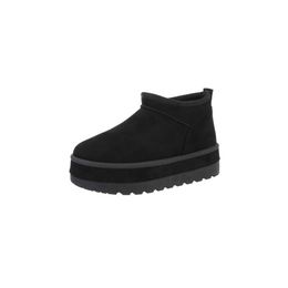 Ital-Design Stiefelette Damen Gr&ouml;&szlig;e 36 schwarz Winterschuhe