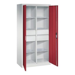 C+P Werkzeugschrank mit Schubladen Acurado, 1950x930x500mm, 7035/3003 ; C + P Möbelsysteme (8921-3042|S10314)
