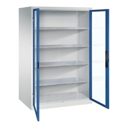 C+P Werkzeugschrank Acurado, 1950x1200x800mm, 7035/5010 ; C + P Möbelsysteme (8934-055|S10112)