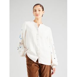 Fabienne Chapot Bluse 'Harry' Damen Gr&ouml;&szlig;e S rauchblau / nachtblau / hellbraun / offwhite