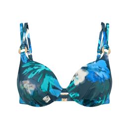 Triumph B&uuml;gel-Bikini-Top ' Summer Fleur ' Damen Gr&ouml;&szlig;e 80 t&uuml;rkis