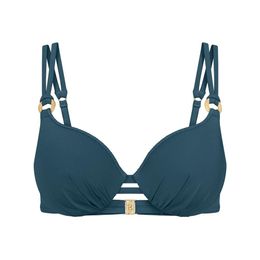 Triumph B&uuml;gel-Bikini-Top ' Summer Twist ' Damen Gr&ouml;&szlig;e 80 dunkelblau