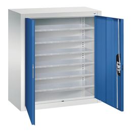 C+P Magazinschrank Serie 13, 830x700x300mm, 7035/5010 ; C + P M&ouml;belsysteme (134013-20|S10081)
