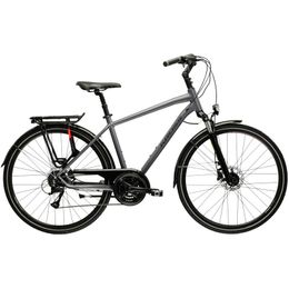 KROSS Trekkingrad »Trans 4.0« 24 Gang Shimano ACERA M3020 Schaltwerk Kettenschaltung grau+schwarz